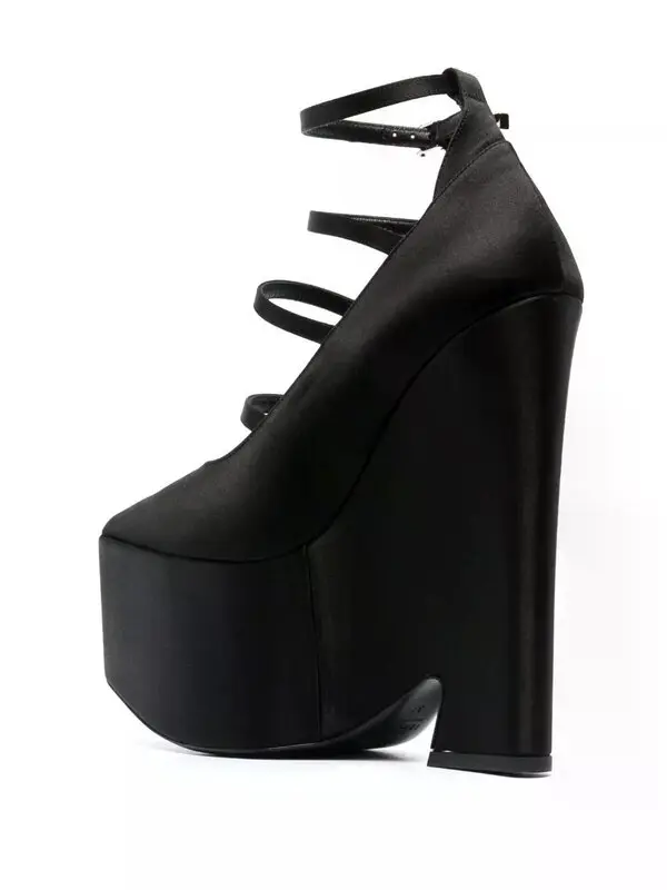 Versace Tempest Platform Pumps - Black