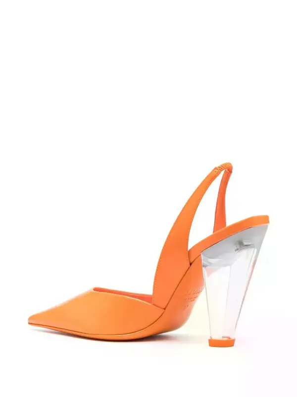 3JUIN Pointed-toe Leather Pumps