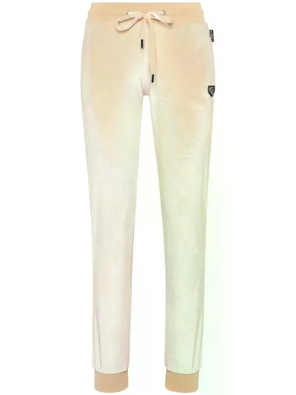 Philipp Plein Strass Skull Trousers - Neutrals