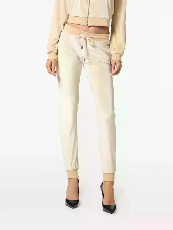 Philipp Plein Strass Skull Trousers - Neutrals