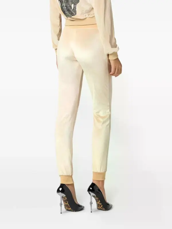 Philipp Plein Strass Skull Trousers - Neutrals