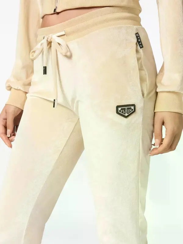Philipp Plein Strass Skull Trousers - Neutrals
