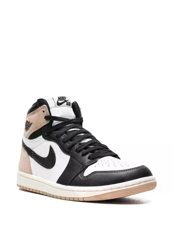 JORDAN 1 High Og Latte Leather Sneakers - Brown