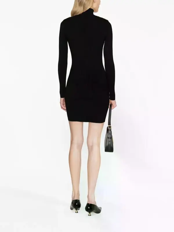 Elisabetta Franchi Knitted Long-sleeve Minidress