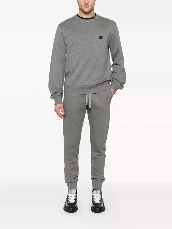 Dolce & Gabbana Logo-plaque Cotton Sweatshirt