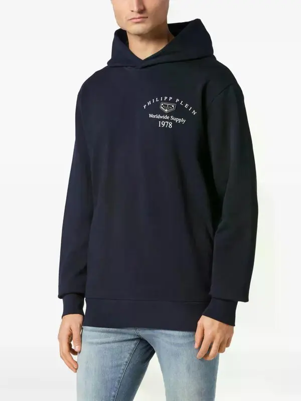 Philipp Plein Hooded Sweatshirt With Logo Print