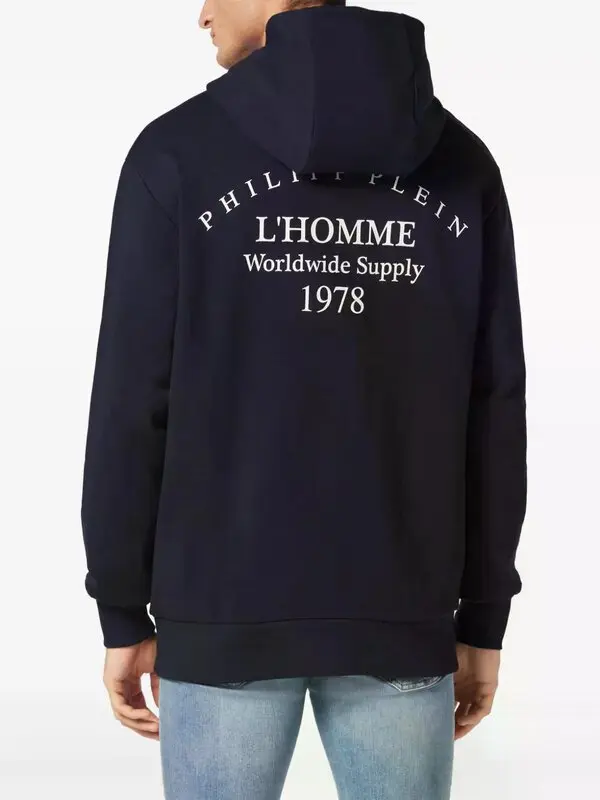Philipp Plein Hooded Sweatshirt With Logo Print
