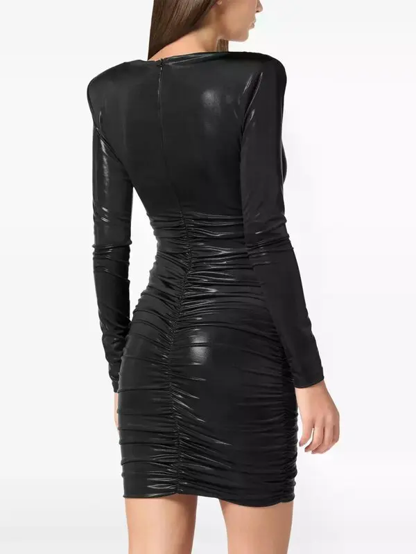 Philipp Plein Ruched Mini Dress