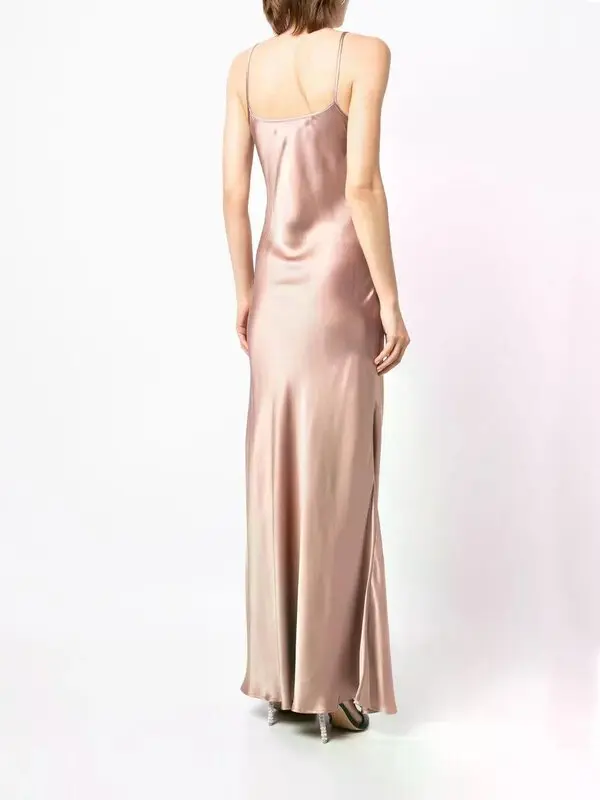 Voz Liquid Slip Satin Dress - Pink
