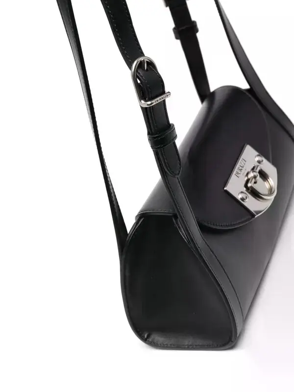 DURAZZI MILANO Flip-lock Leather Shoulder Bag