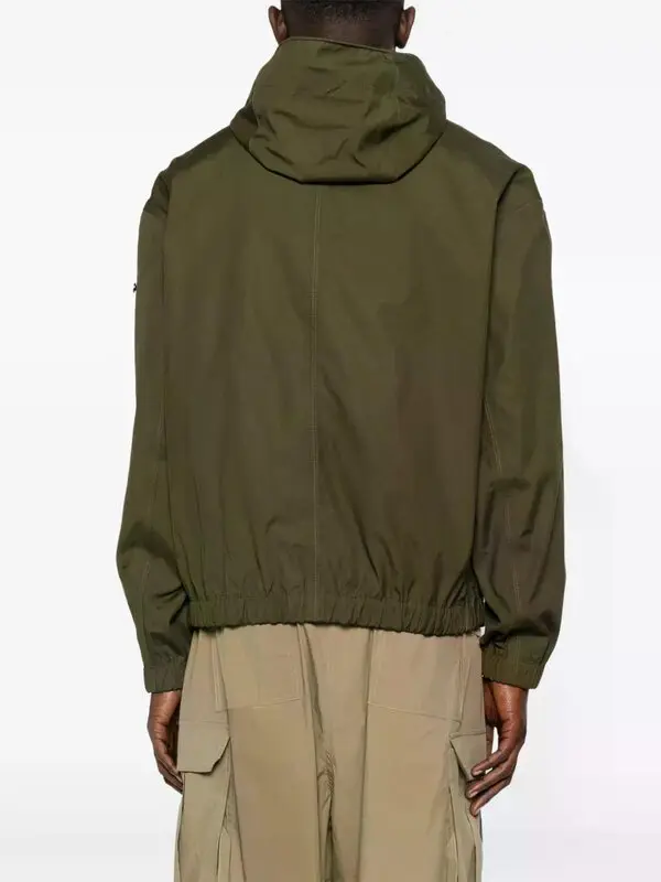 Stone Island Cotton Hooded Zip-up Jacket