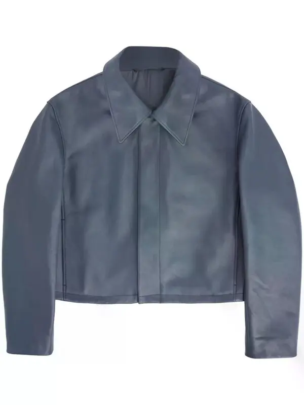 LEMAIRE Cropped Leather Jacket