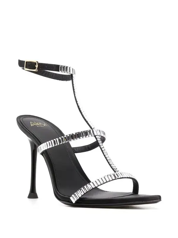 ALEVI MILANO 110mm Crystal-embellished Leather Sandals