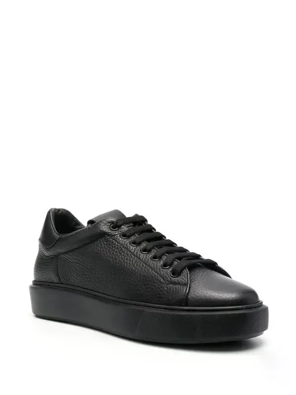 GIULIANO GALIANO Pebbled Leather Low-top Sneakers