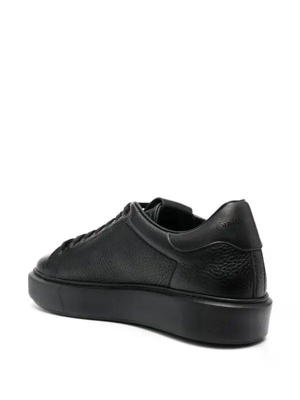 GIULIANO GALIANO Pebbled Leather Low-top Sneakers