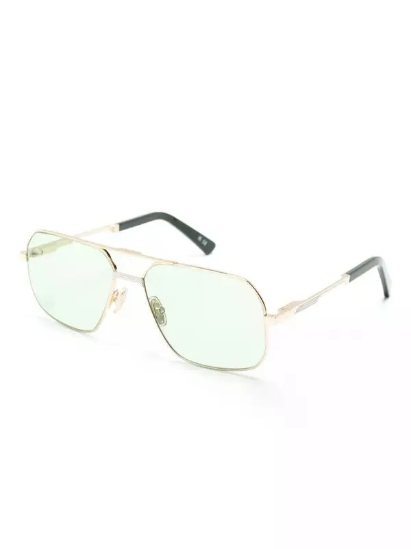 MARCH LA.B Double-bridge Pilot-frame Sunglasses - Gold
