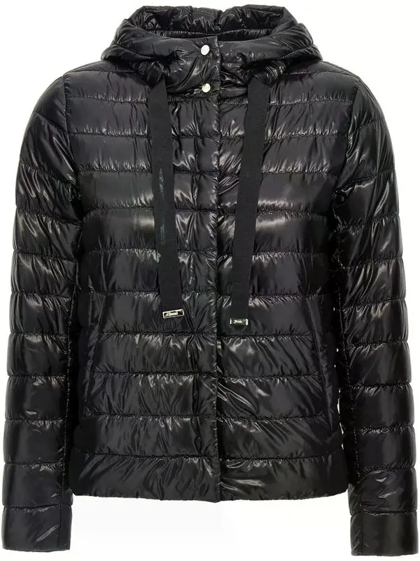 Herno Hooded Quilted Jacket - Black