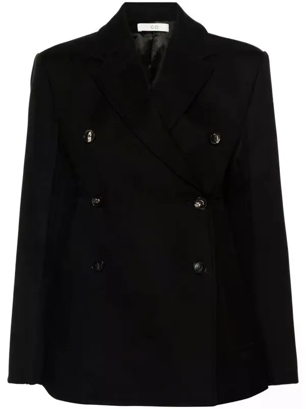 Co Notched-lapels Double-breasted Blazer
