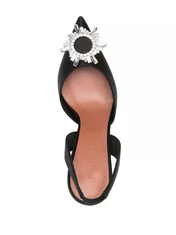 Amina Muaddi 105mm Begum Sling Pumps