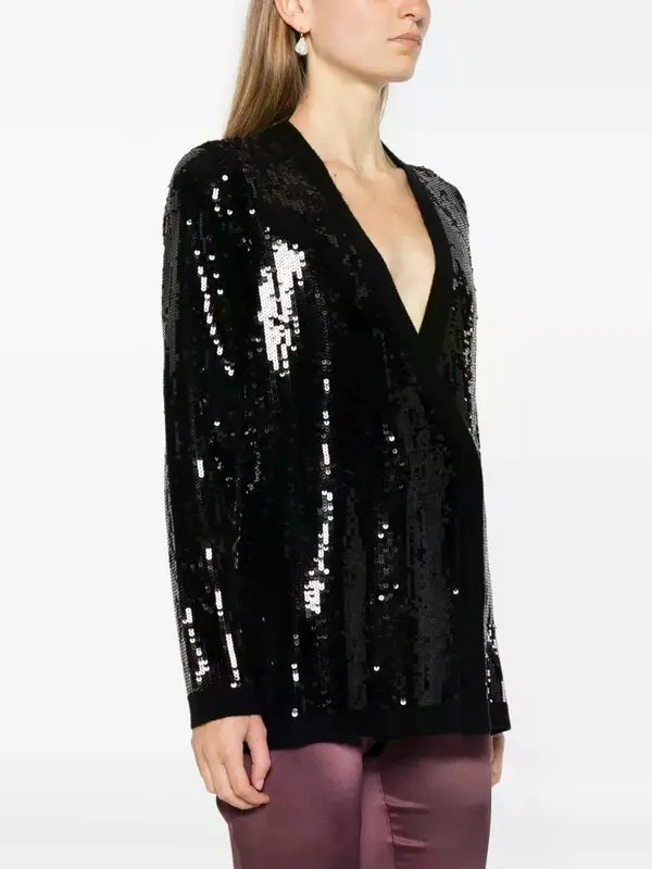 TWINSET Sequinned Double-breasted Cardigan