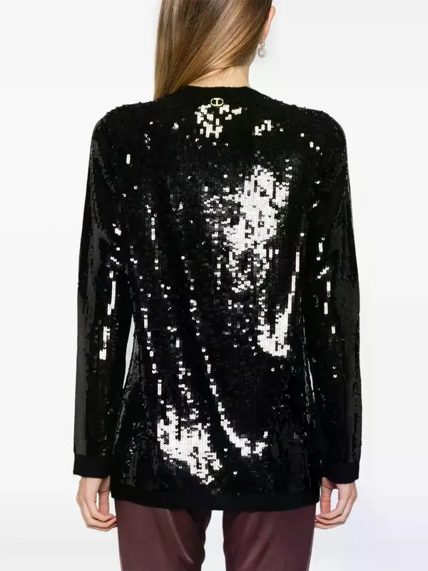 TWINSET Sequinned Double-breasted Cardigan