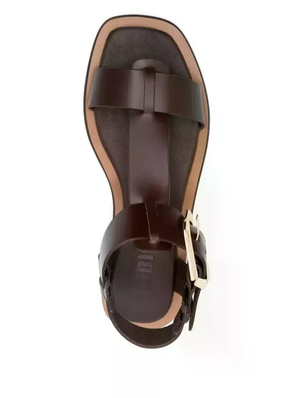 BIBI LOU Chocolate Buckle Fastening Ankle Strap Sandals