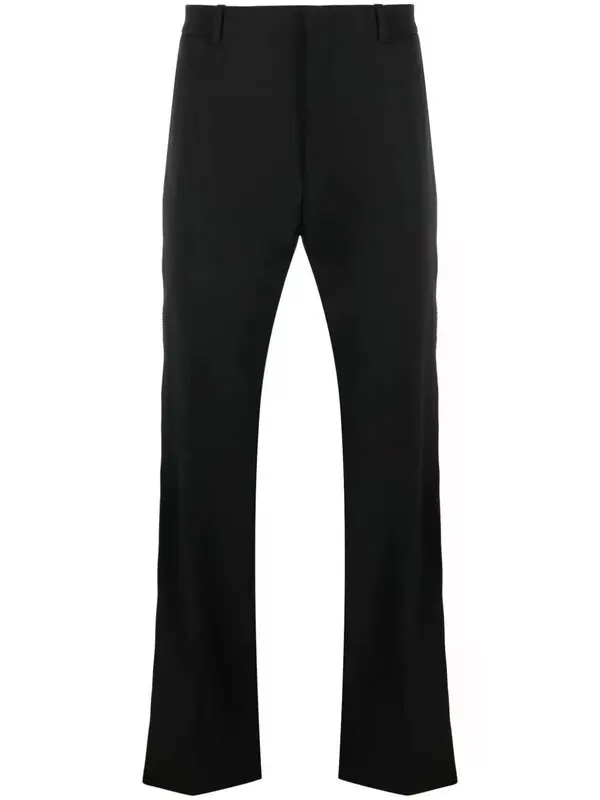 Off-White Logo Embroidered Straight-leg Trousers