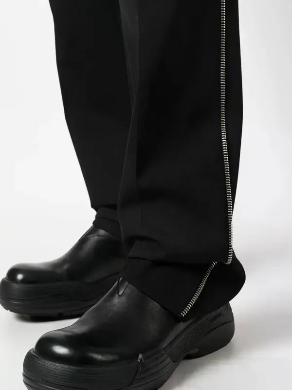 Off-White Logo Embroidered Straight-leg Trousers