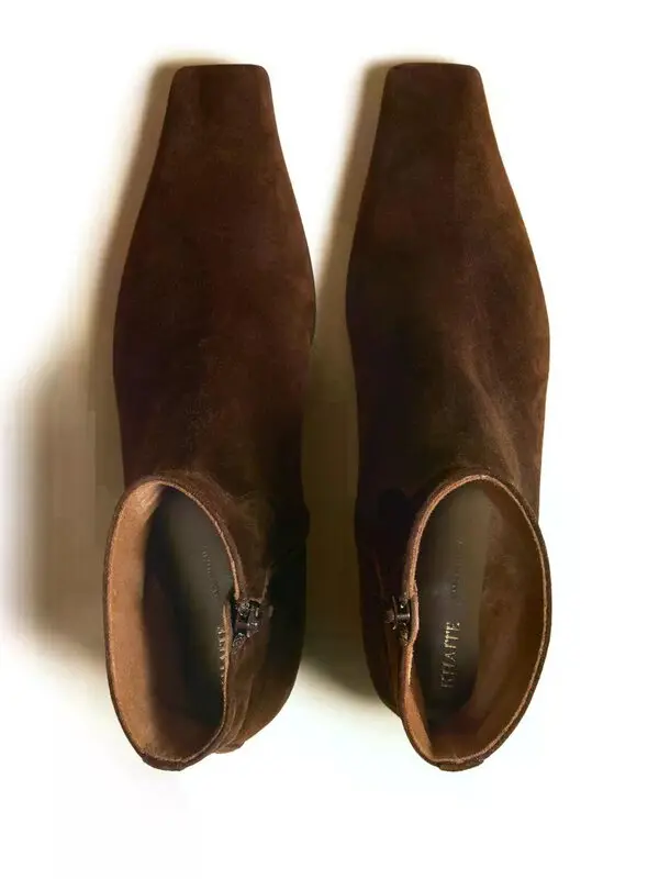 Khaite The Marfa Suede Ankle Boots - Brown