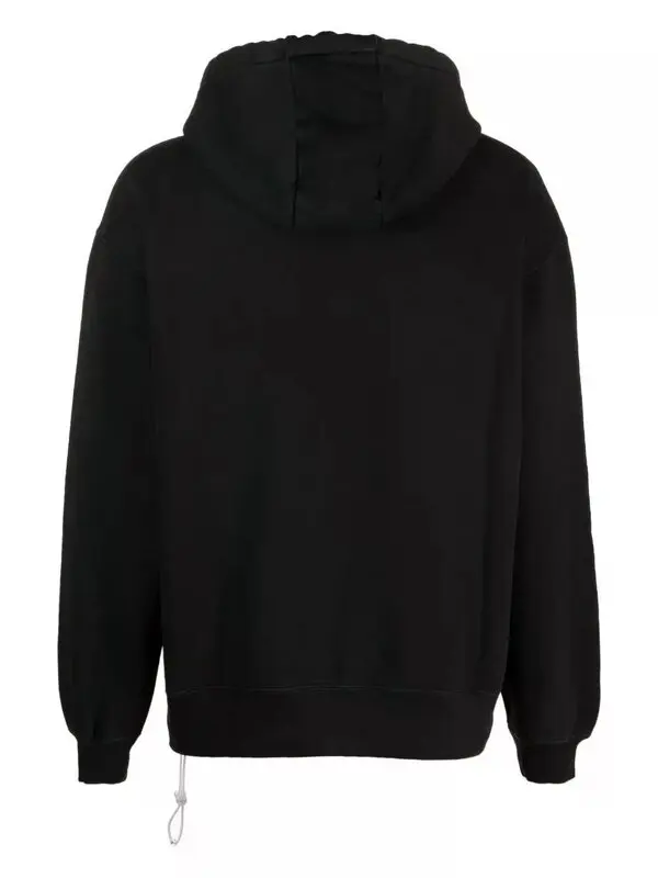 BONSAI Logo-print Cotton Hoodie - Black