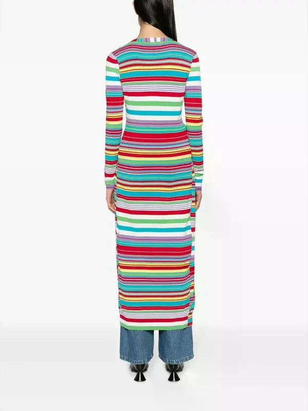 Moschino Horizontal Stripe V-neck Cardigan