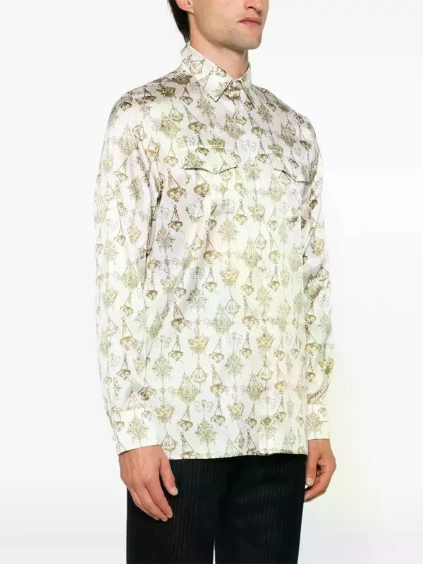 Givenchy Chandelier-print Silk Shirt