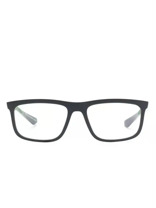 Emporio Armani Rectangle-frame Glasses - Grey