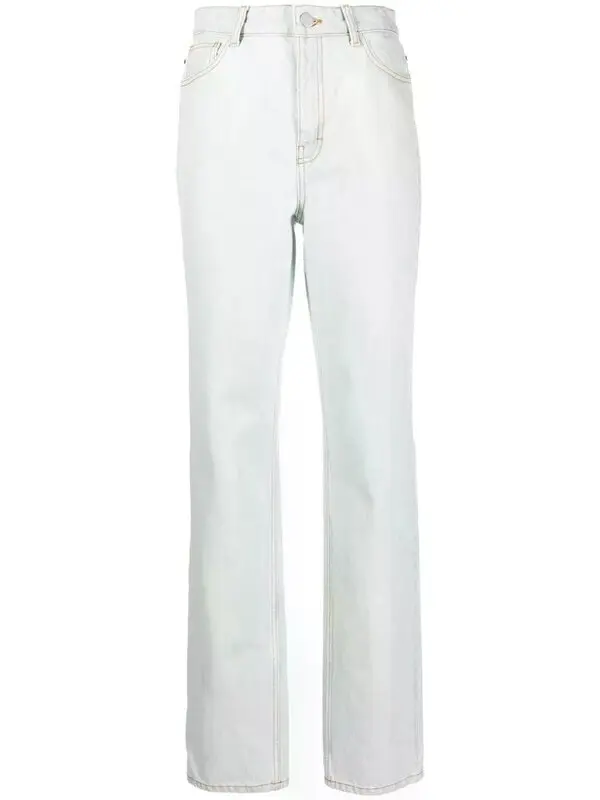 GESTUZ Mid-rise Straight-leg Jeans
