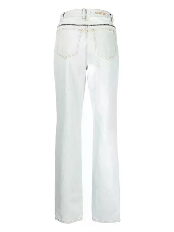 GESTUZ Mid-rise Straight-leg Jeans