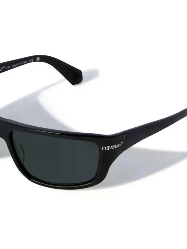 Off-White Bologna Rectangle-frame Sunglasses - Black