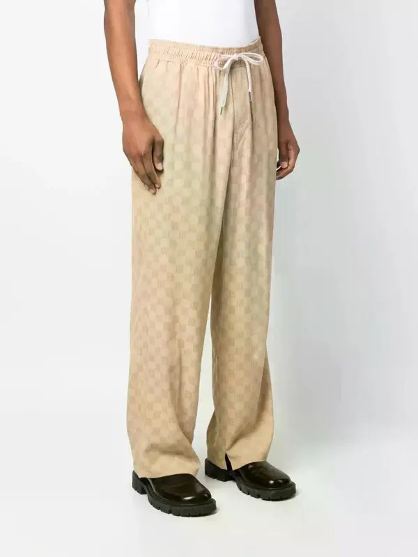 MISBHV Logo-print Wide-leg Trousers