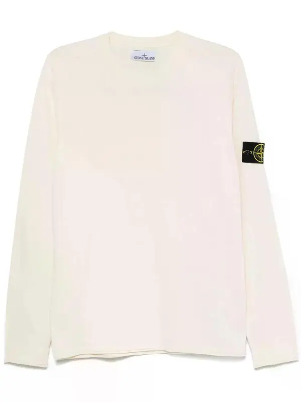 Stone Island Crew Neck Long Sleeve Sweater - Neutrals