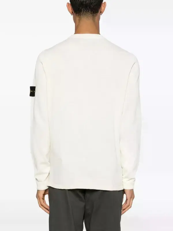 Stone Island Crew Neck Long Sleeve Sweater - Neutrals