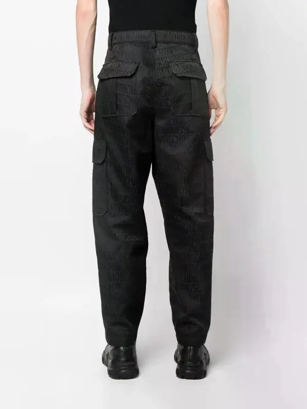 Moschino All-over Logo Print Cargo Trousers