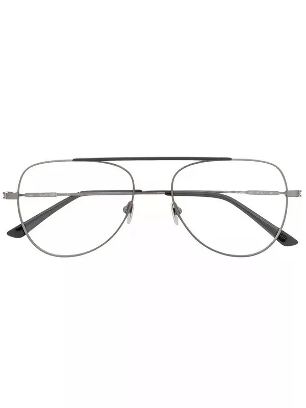 Calvin Klein Aviator Eyeglasses - Black