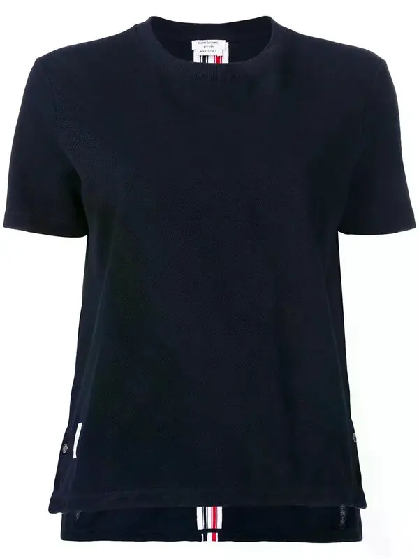 Thom Browne Relaxed Fit Piqué T-shirt - Blue