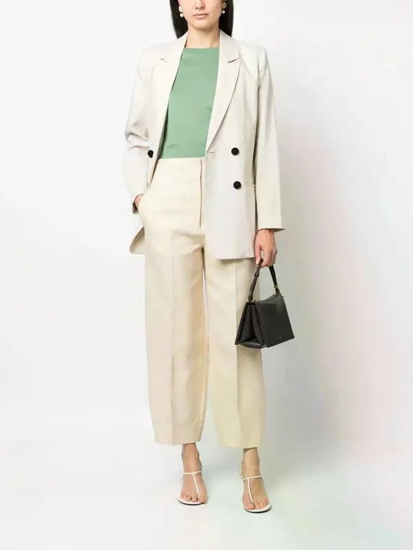 GESTUZ Double-breasted Lyocell Blazer