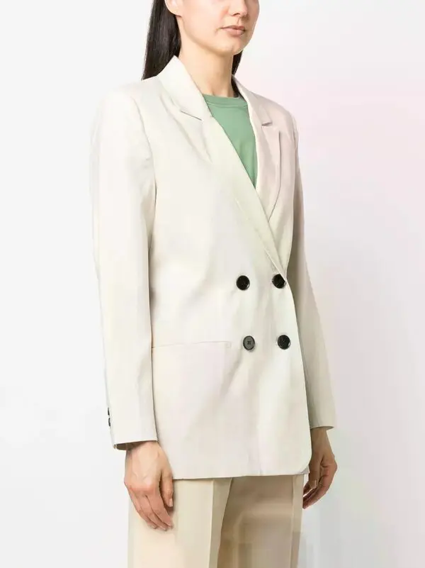 GESTUZ Double-breasted Lyocell Blazer