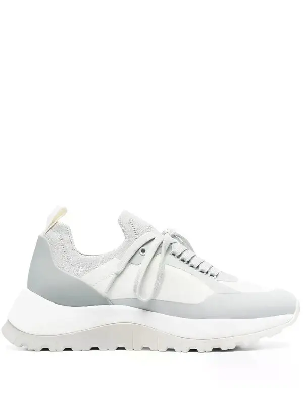 Calvin Klein Panelled Low-top Sneakers - Grey