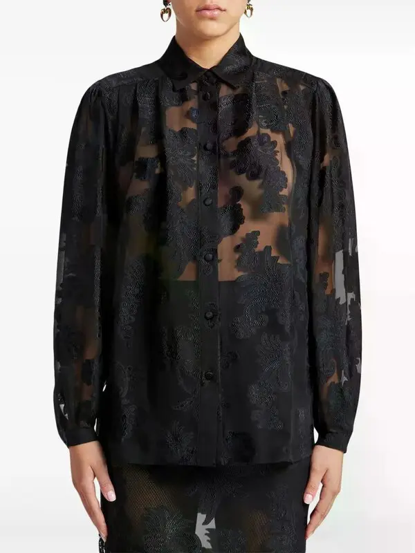 Etro Fil-coupé Chiffon Shirt