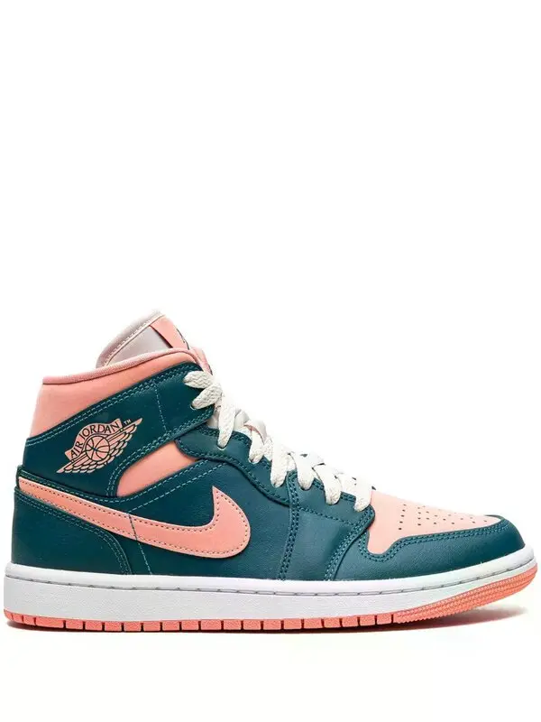 JORDAN 1 Mid Se "dark Teal" Sneakers - Green