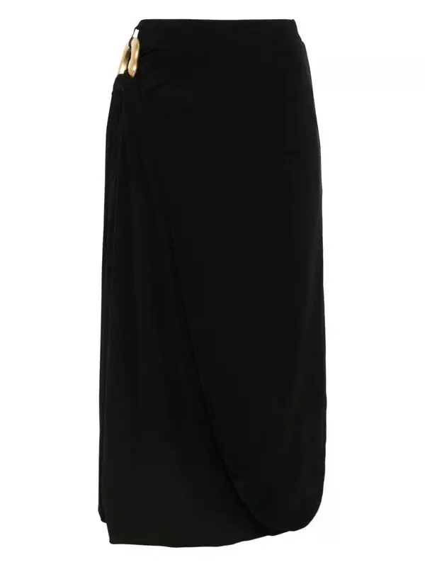 Cult Gaia Sola Midi Skirt - Black