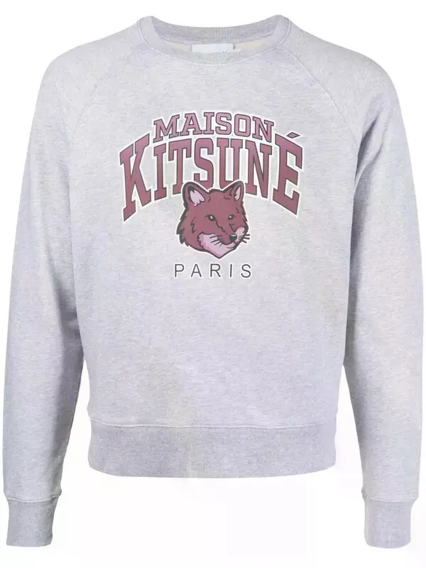 Maison Kitsuné Logo-print Cotton Sweatshirt