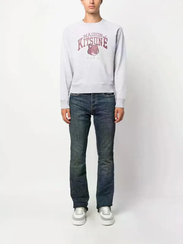 Maison Kitsuné Logo-print Cotton Sweatshirt